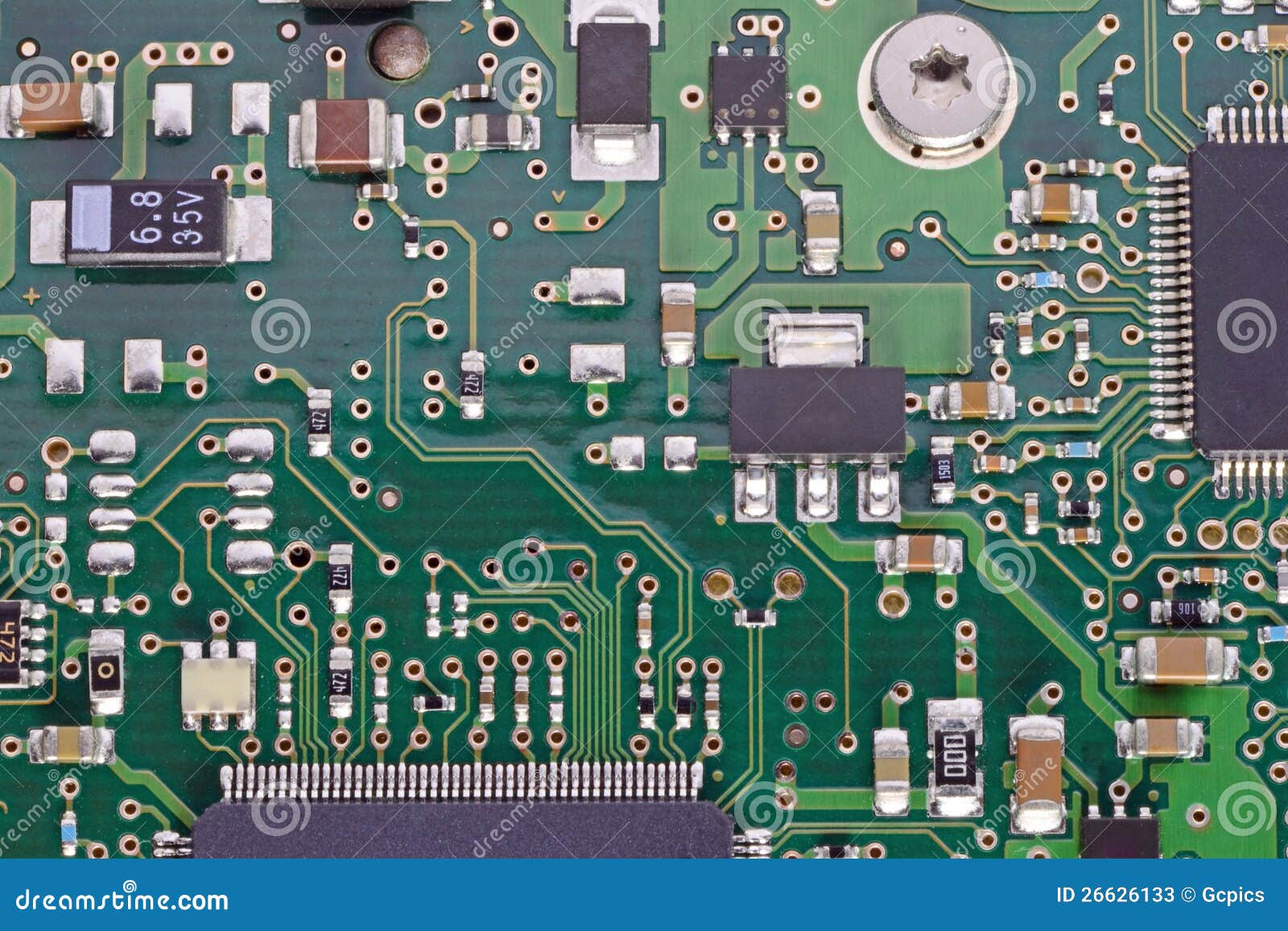 Computer circuit board stock image. Image of electronic - 26626133