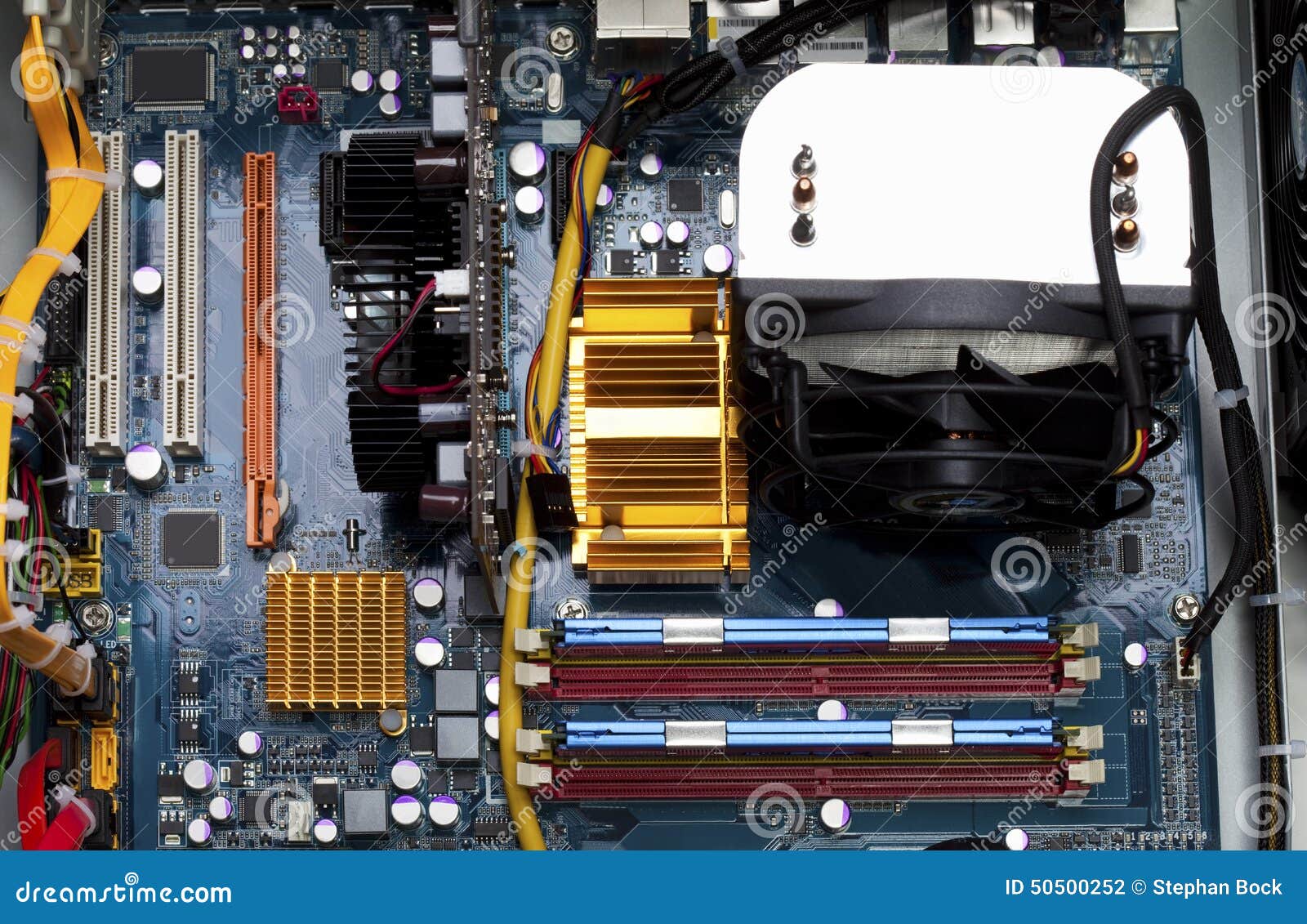 Computer, Circuit board stock photo. Image of capacity - 50500252