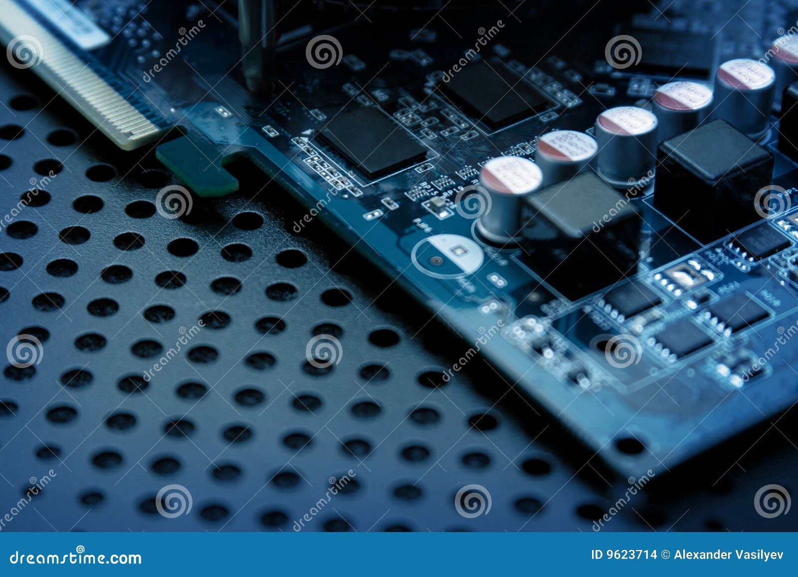 Computer Circuit Board stock photo. Image of component - 9623714