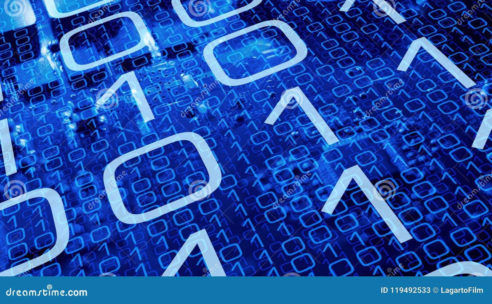 Cyber Security Computer Chips and New Ai Software Stock Illustration ...