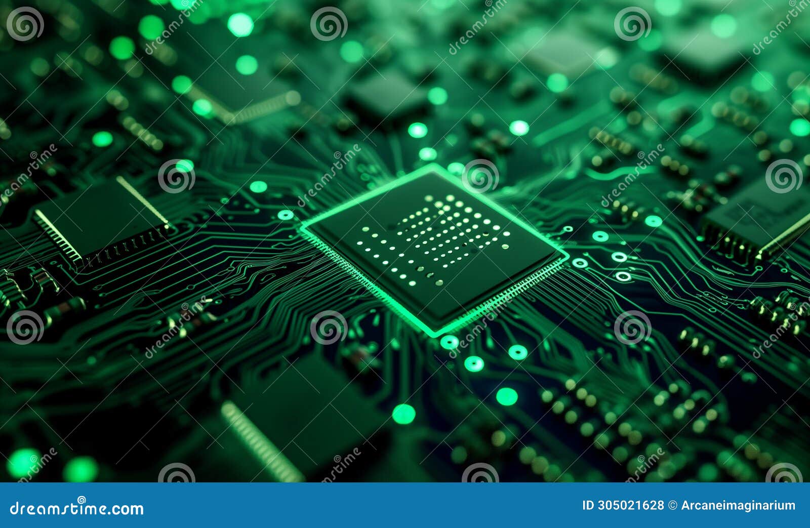 Computer Circuit Board Circuitboard Tech Concept Stock Illustration ...
