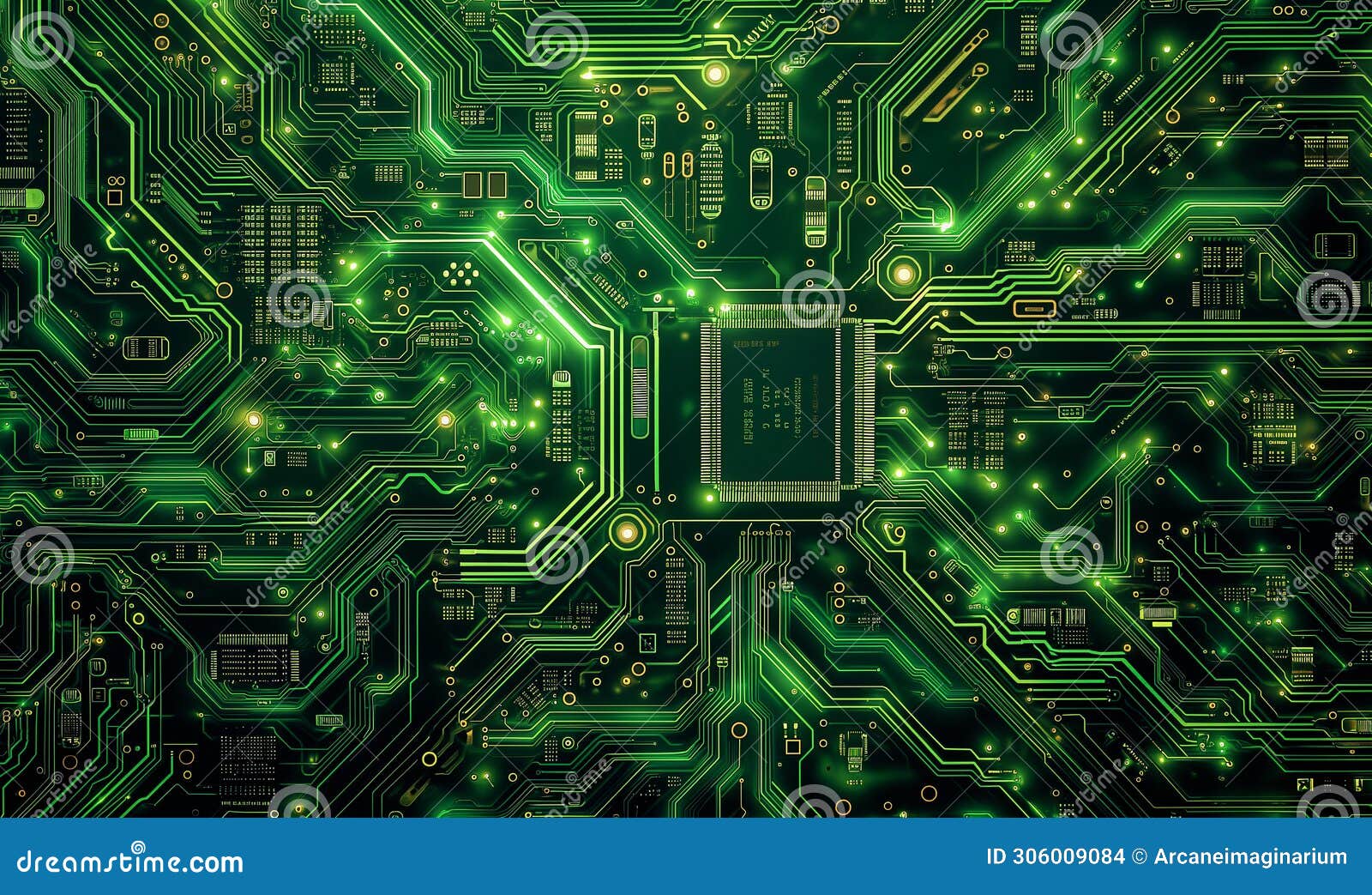 Computer Circuit Board Circuitboard Tech Concept Stock Illustration ...