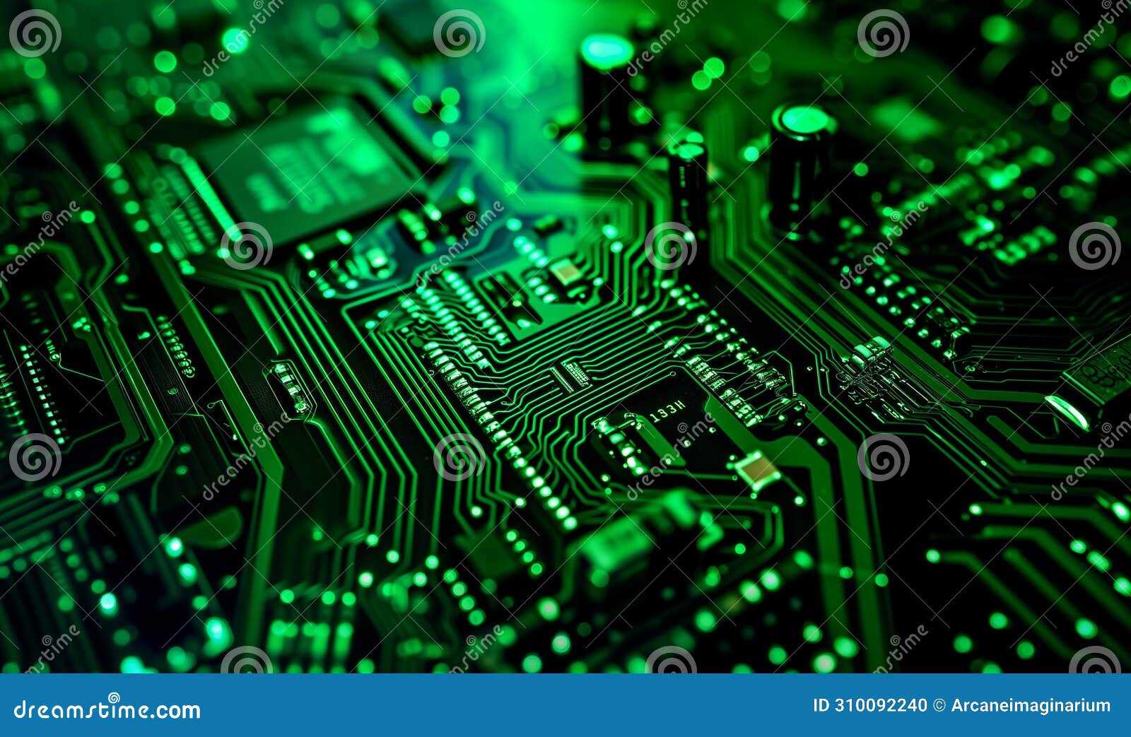 Computer Circuit Board Circuitboard Tech Concept Stock Illustration ...