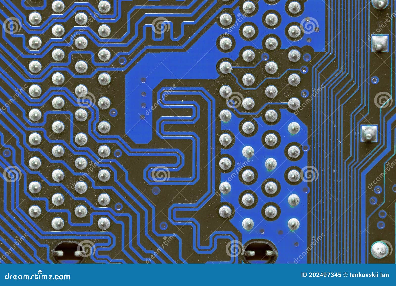 Computer Circuit Board Close Up. Background for the Theme of ...