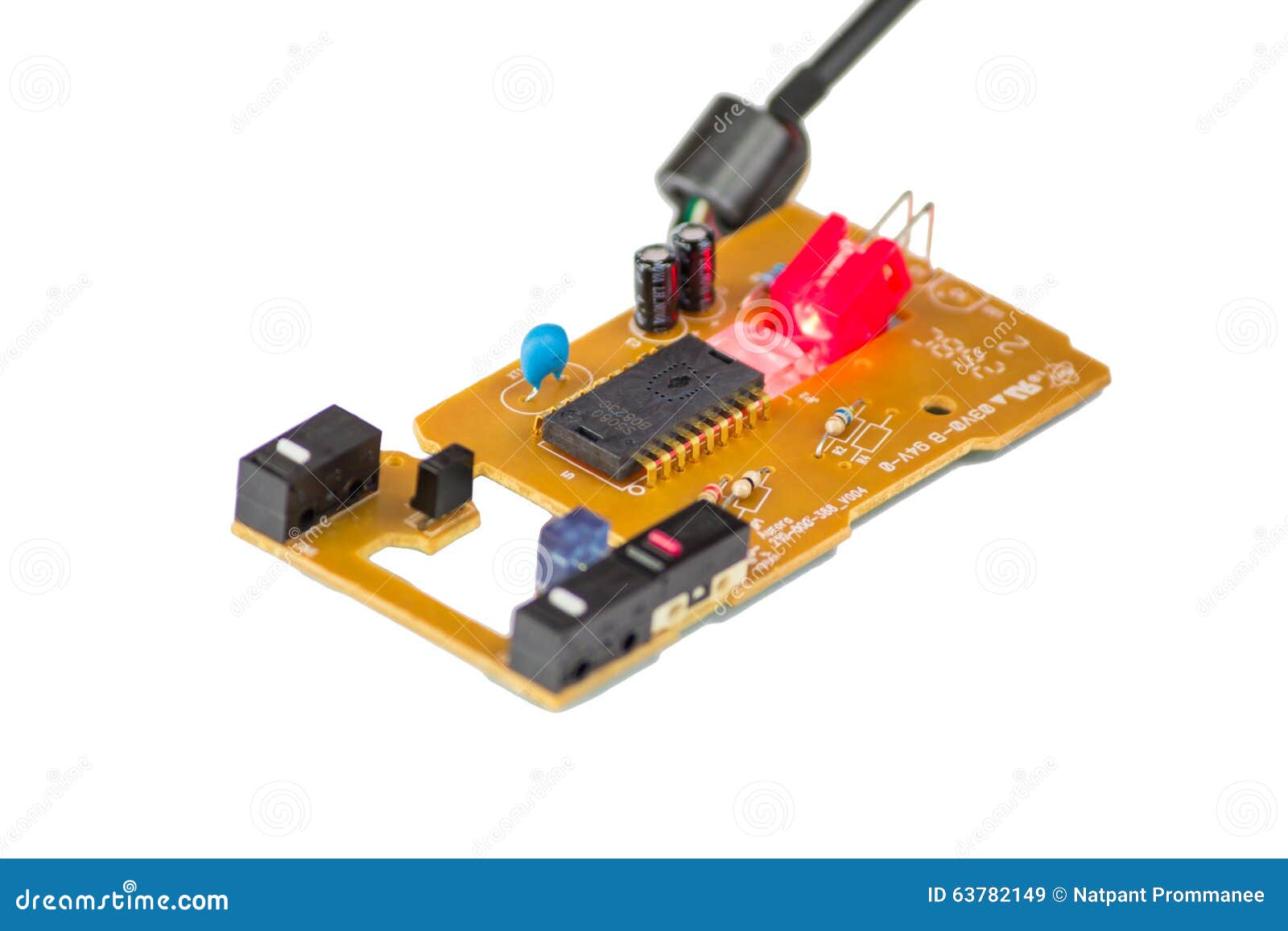 Computer Circuit Board Components Stock Image - Image of component ...