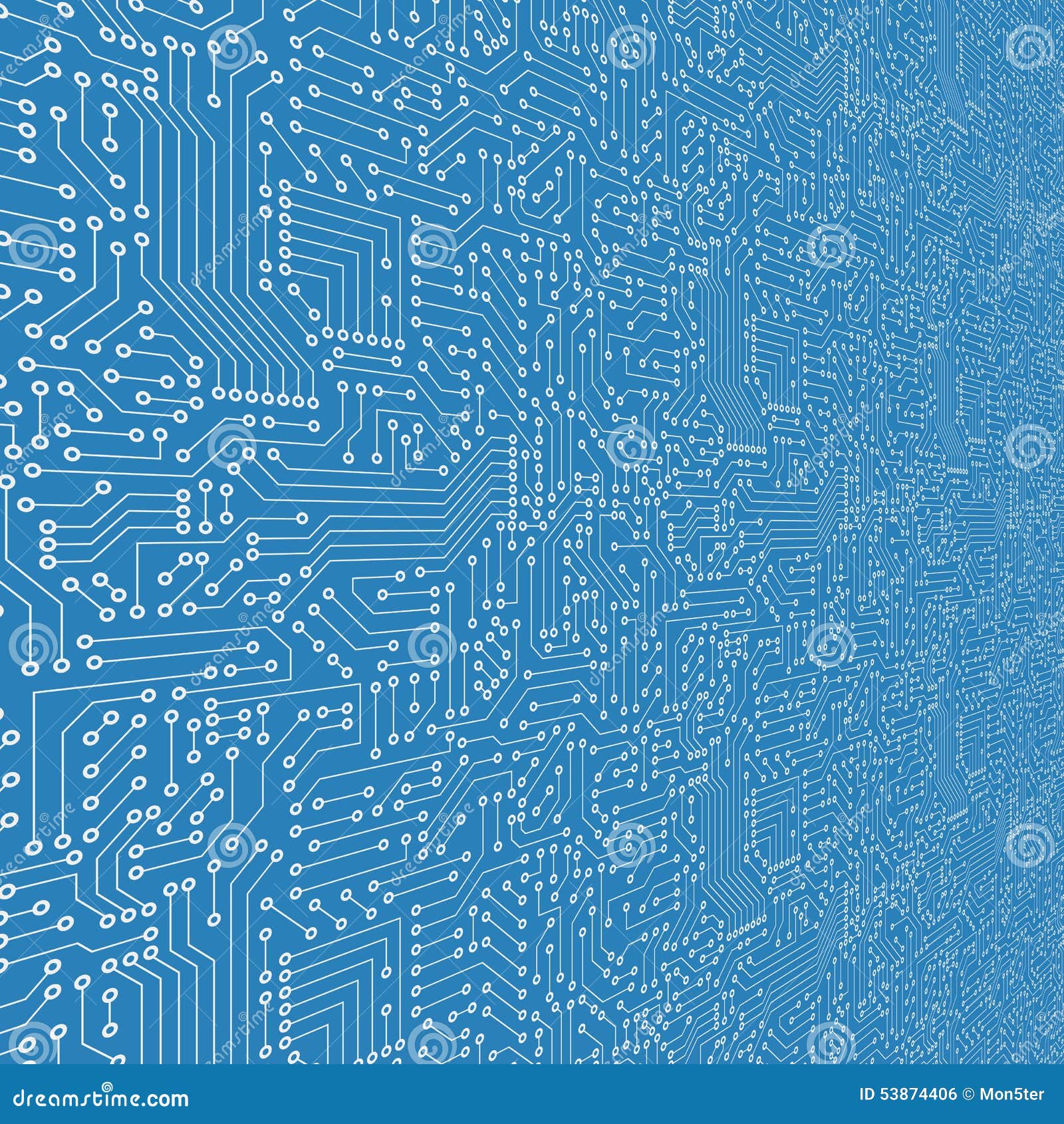 Computer circuit board stock vector. Illustration of industry - 53874406