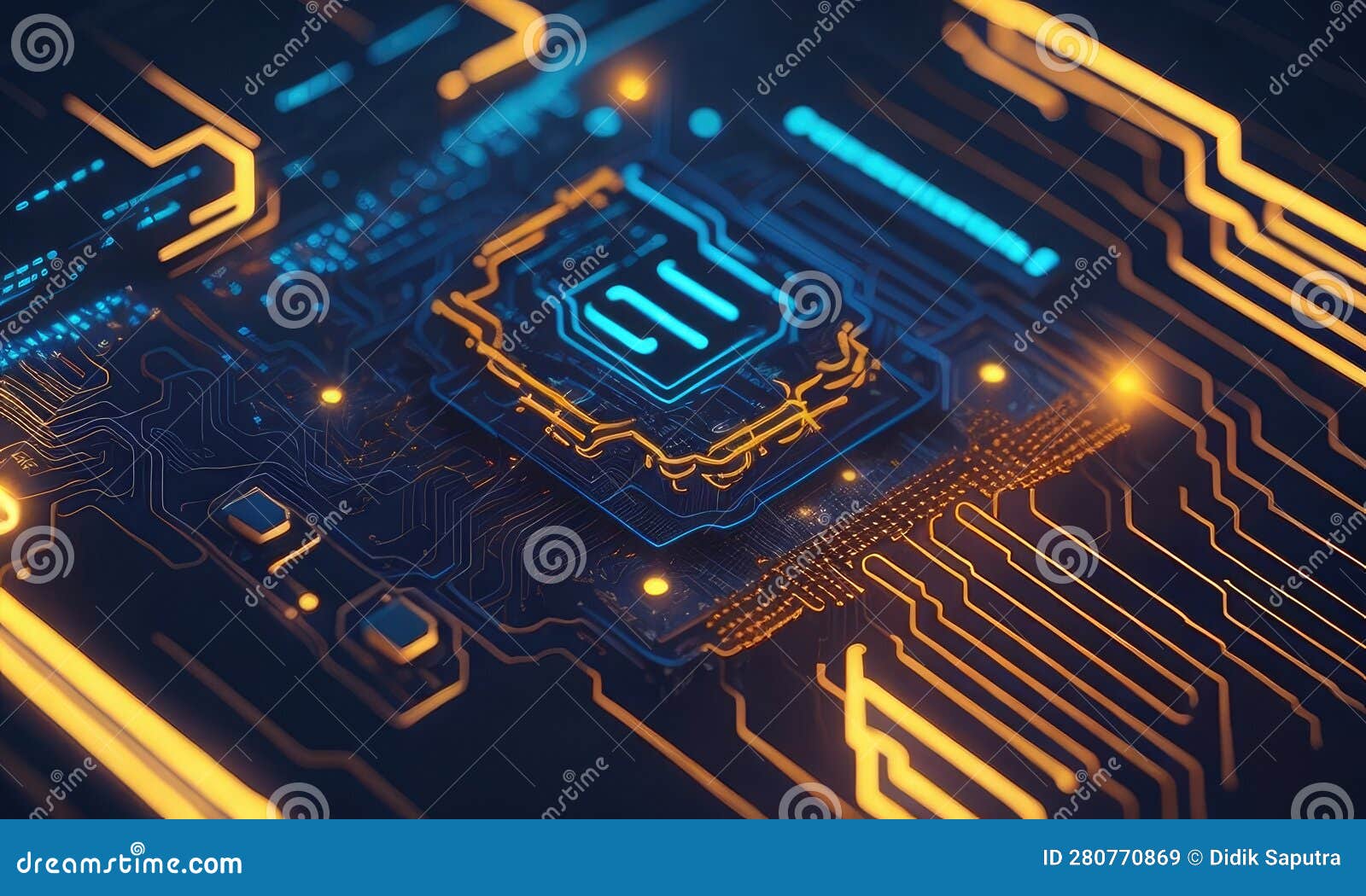 Computer Circuit Board Wallpaper Background Stock Illustration ...