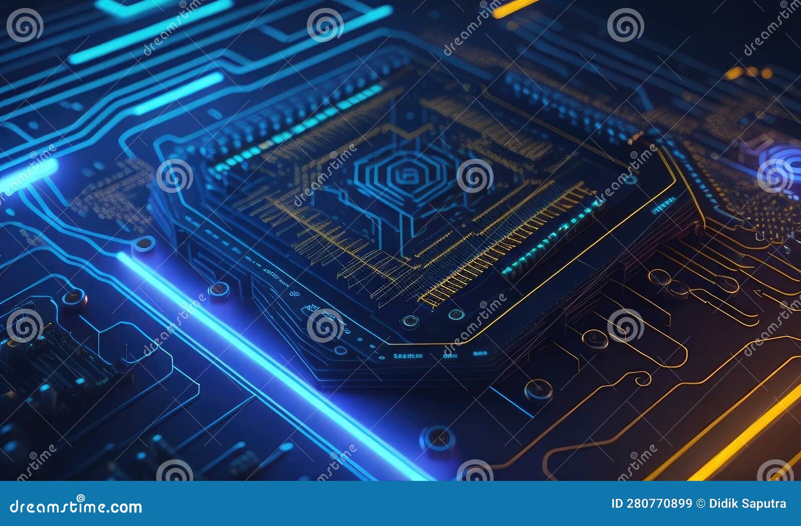 Computer Circuit Board Wallpaper Background Stock Illustration ...