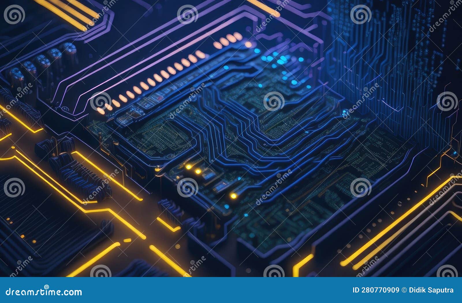 Computer Circuit Board Wallpaper Background Stock Illustration ...