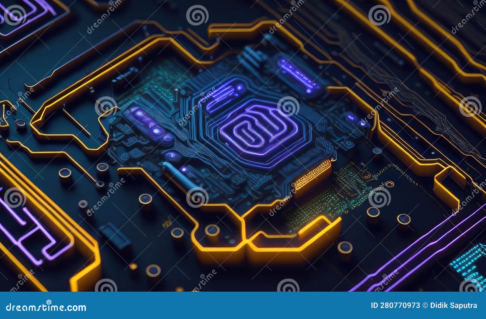 Computer Circuit Board Wallpaper Background Stock Illustration ...