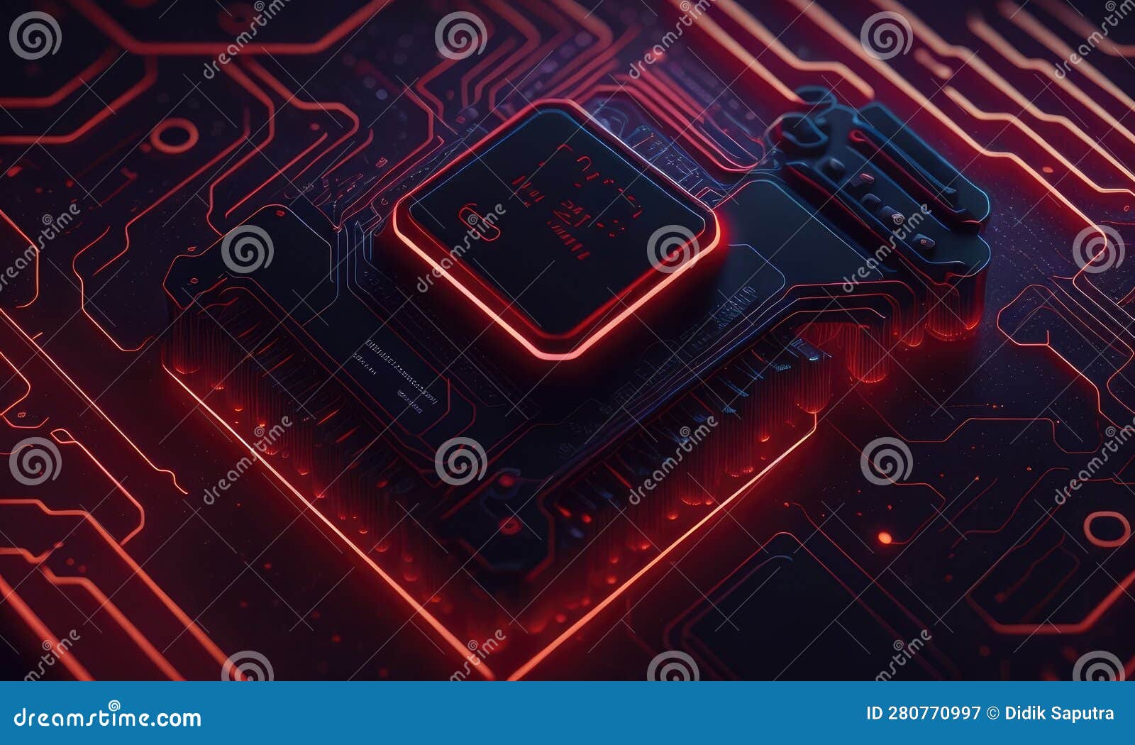 Computer Circuit Board Wallpaper Background Stock Illustration ...