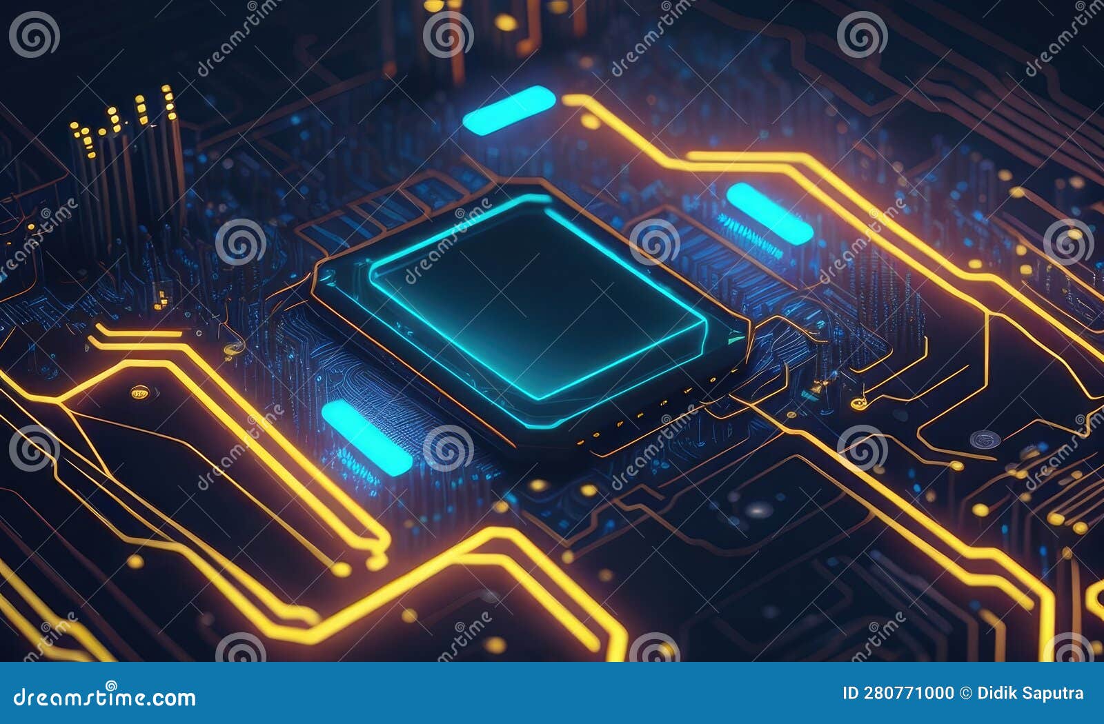 Computer Circuit Board Wallpaper Background Stock Illustration ...