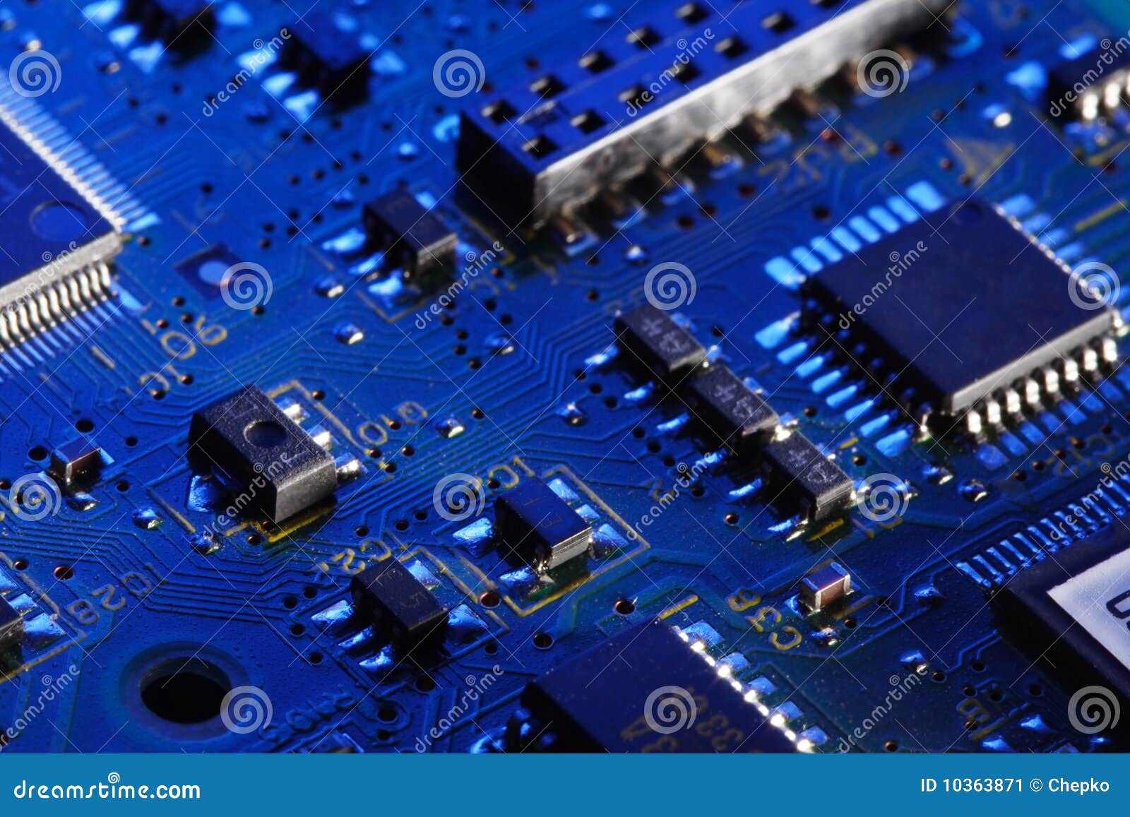 Computer circuit card stock image. Image of complexity - 10363871
