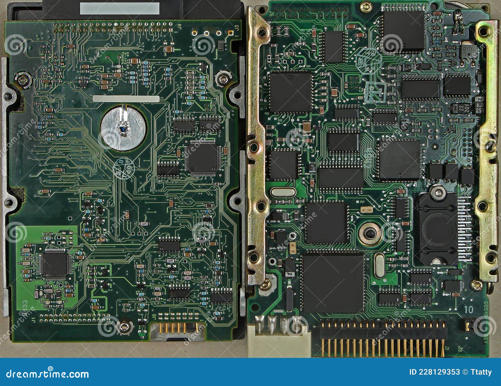 Computer Circuit Chip Motherboard Stock Image - Image of disk, drive ...
