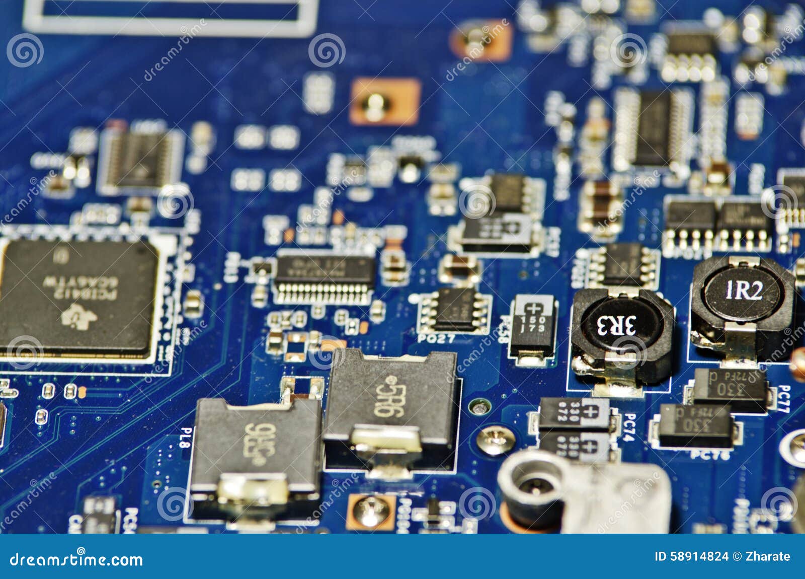 Computer circuit stock photo. Image of focus, technology - 58914824