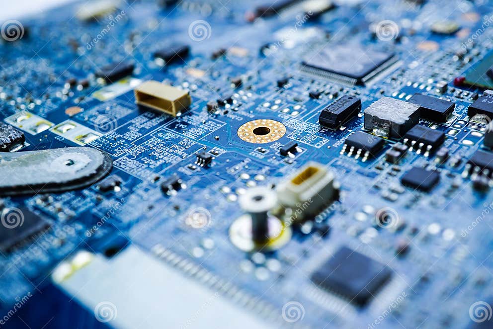 Computer Circuit Cpu Chip Mainboard Core Processor Electronics Device ...