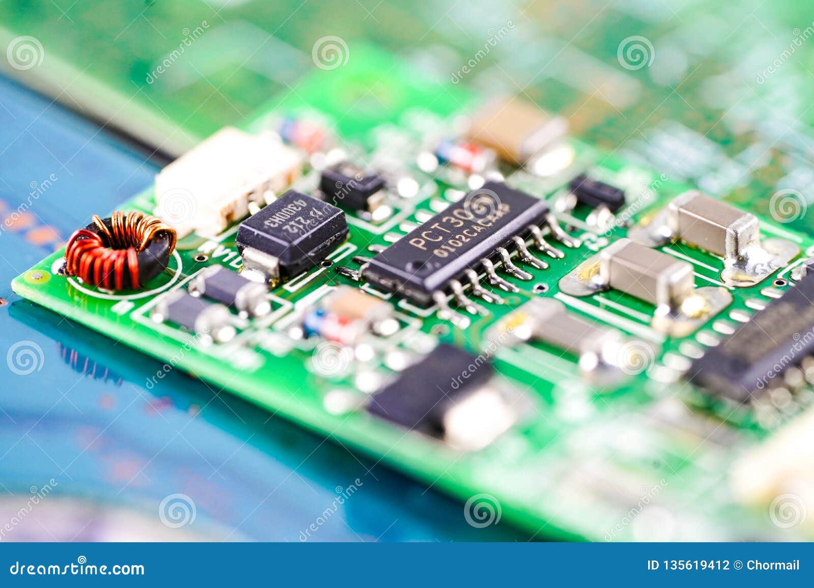 Computer Circuit Cpu Main Board Electronics Device : Concept of ...