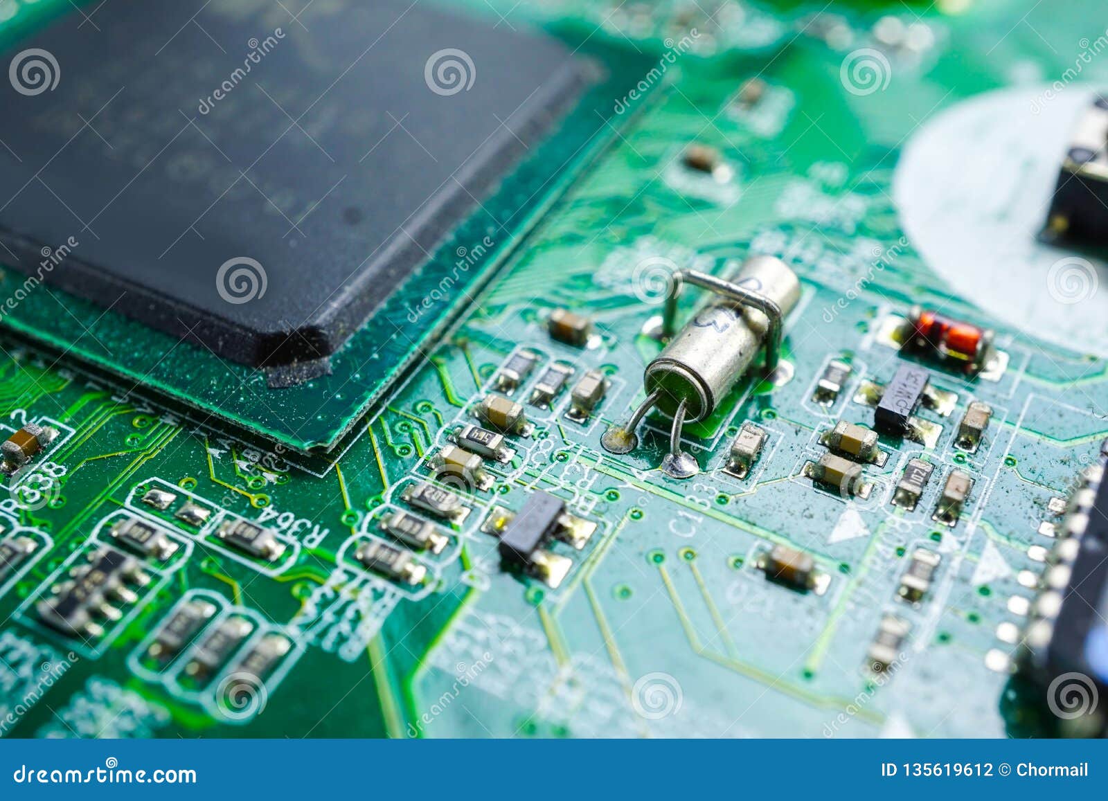 Computer Circuit Cpu Main Board Electronics Device : Concept of ...