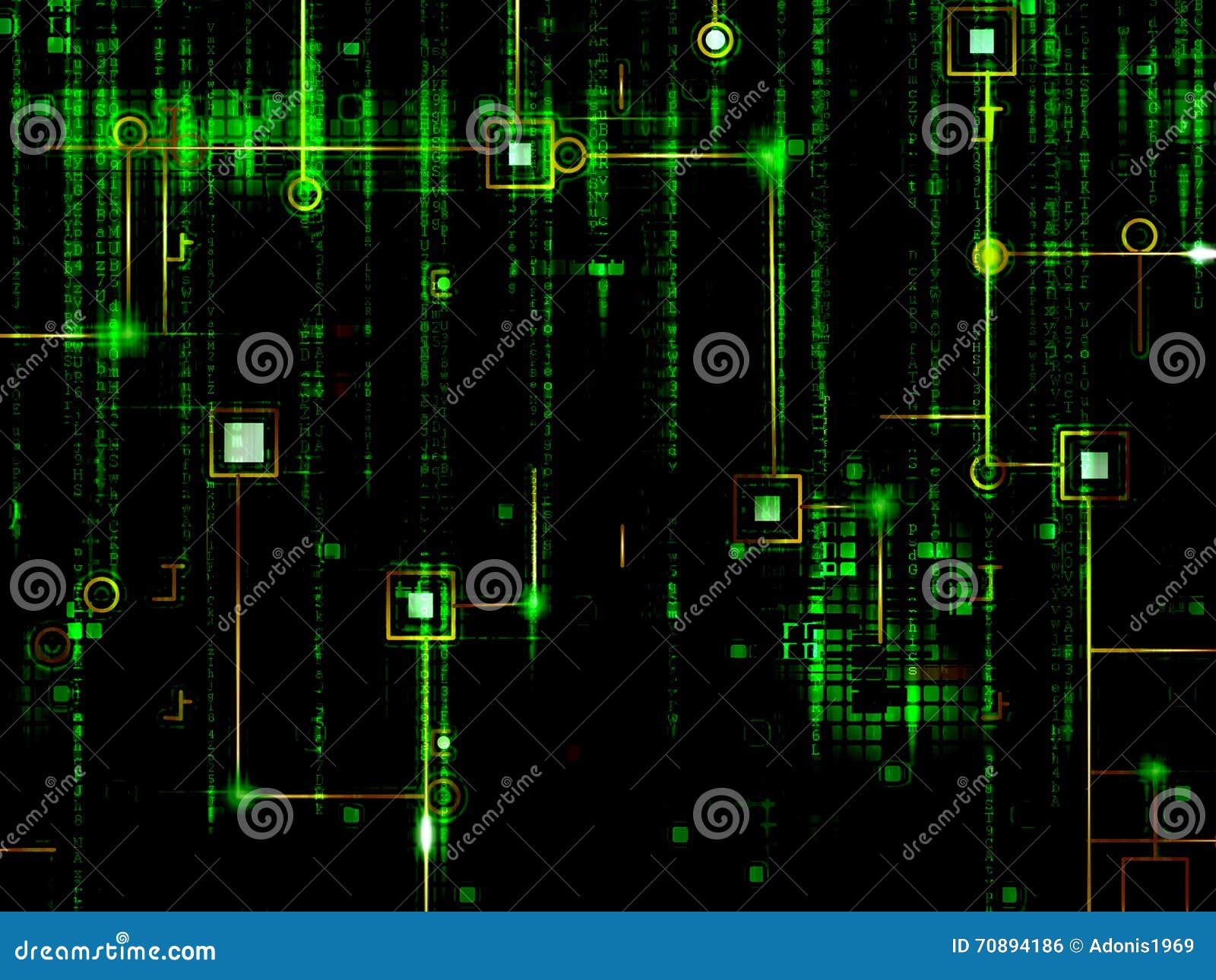 284 Circuitry Matrix: A Futuristic And Dynamic Background Featuring A ...