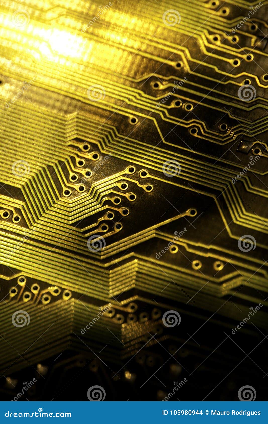 Computer circuits stock photo. Image of detail, information - 105980944