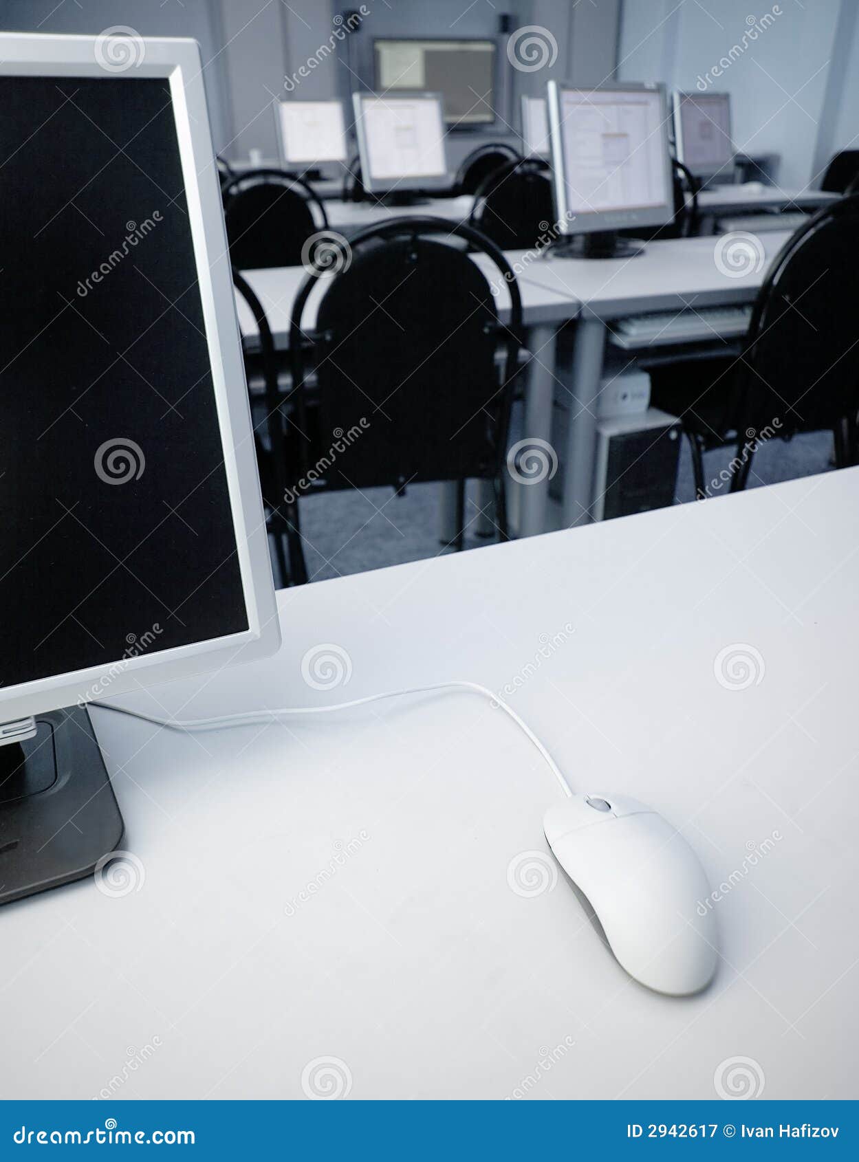Computer class stock image. Image of network, laptop, cables - 2942617