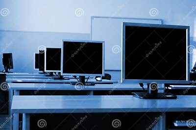 Computer class stock image. Image of classroom, education - 3738909