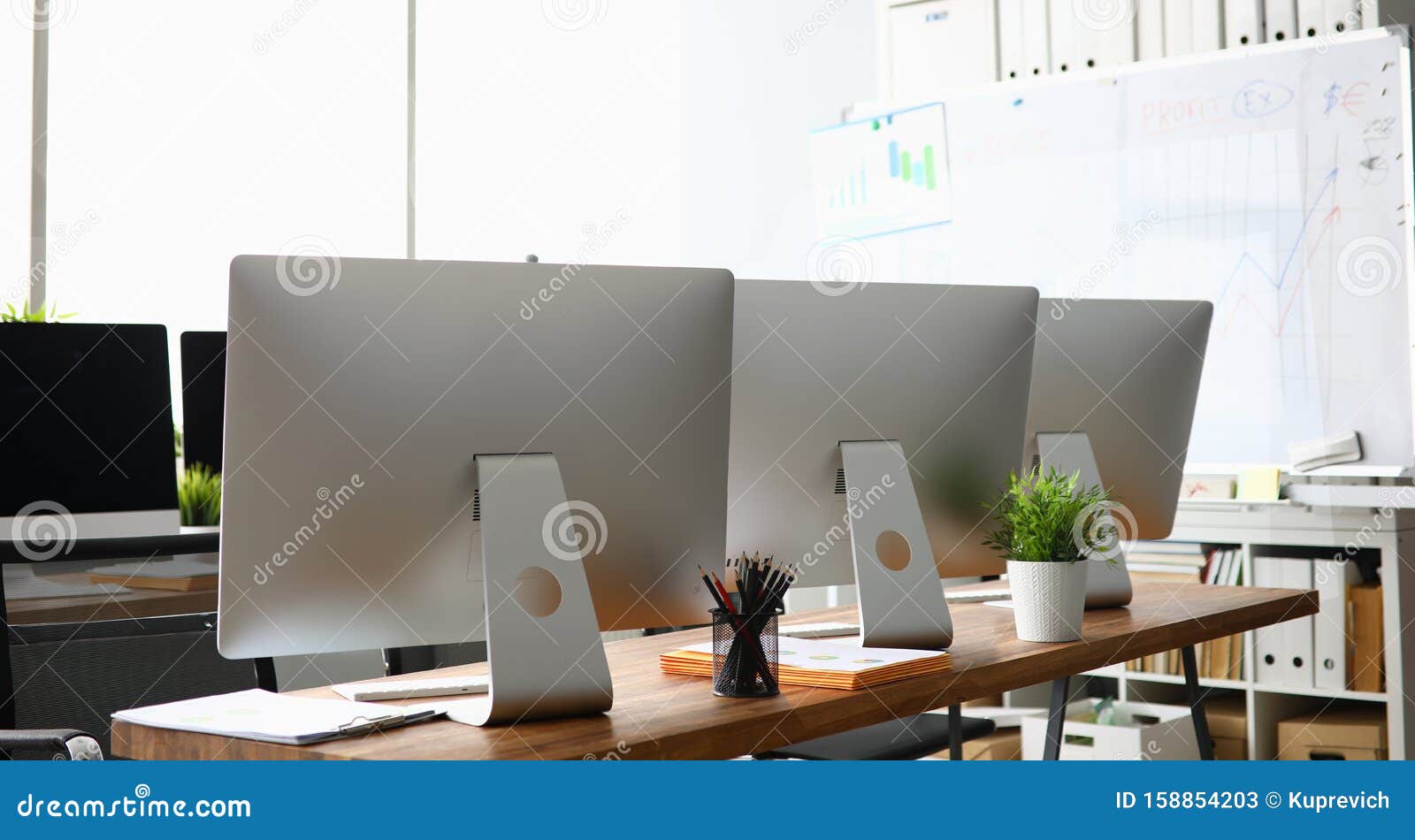 Computer Class Learning Informatics Background Stock Image - Image of ...