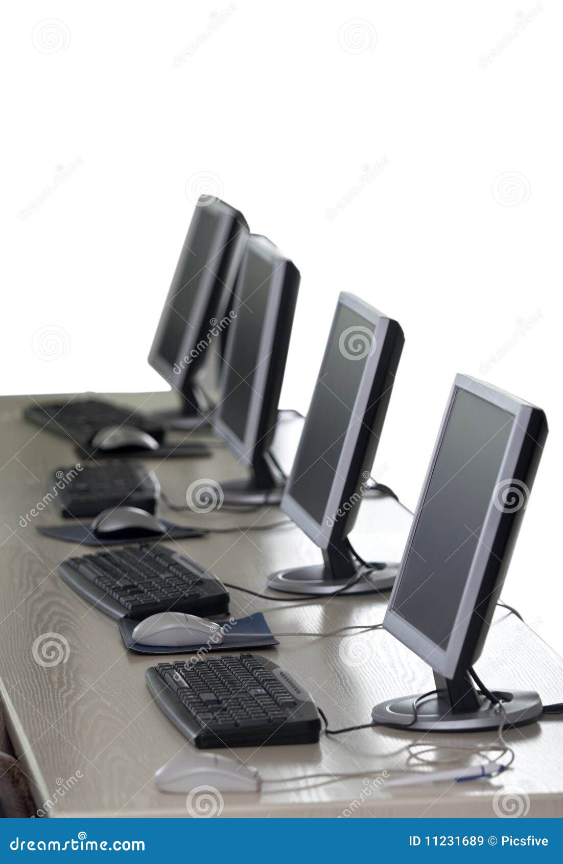 Computer classroom 7 stock image. Image of desk, high - 11231689