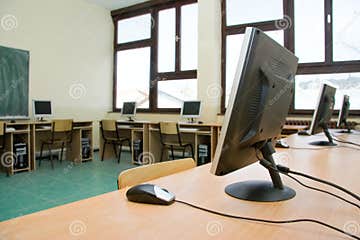 Computer classroom stock photo. Image of learn, internet - 733832