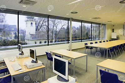 Computer classroom stock image. Image of school, education - 7743835