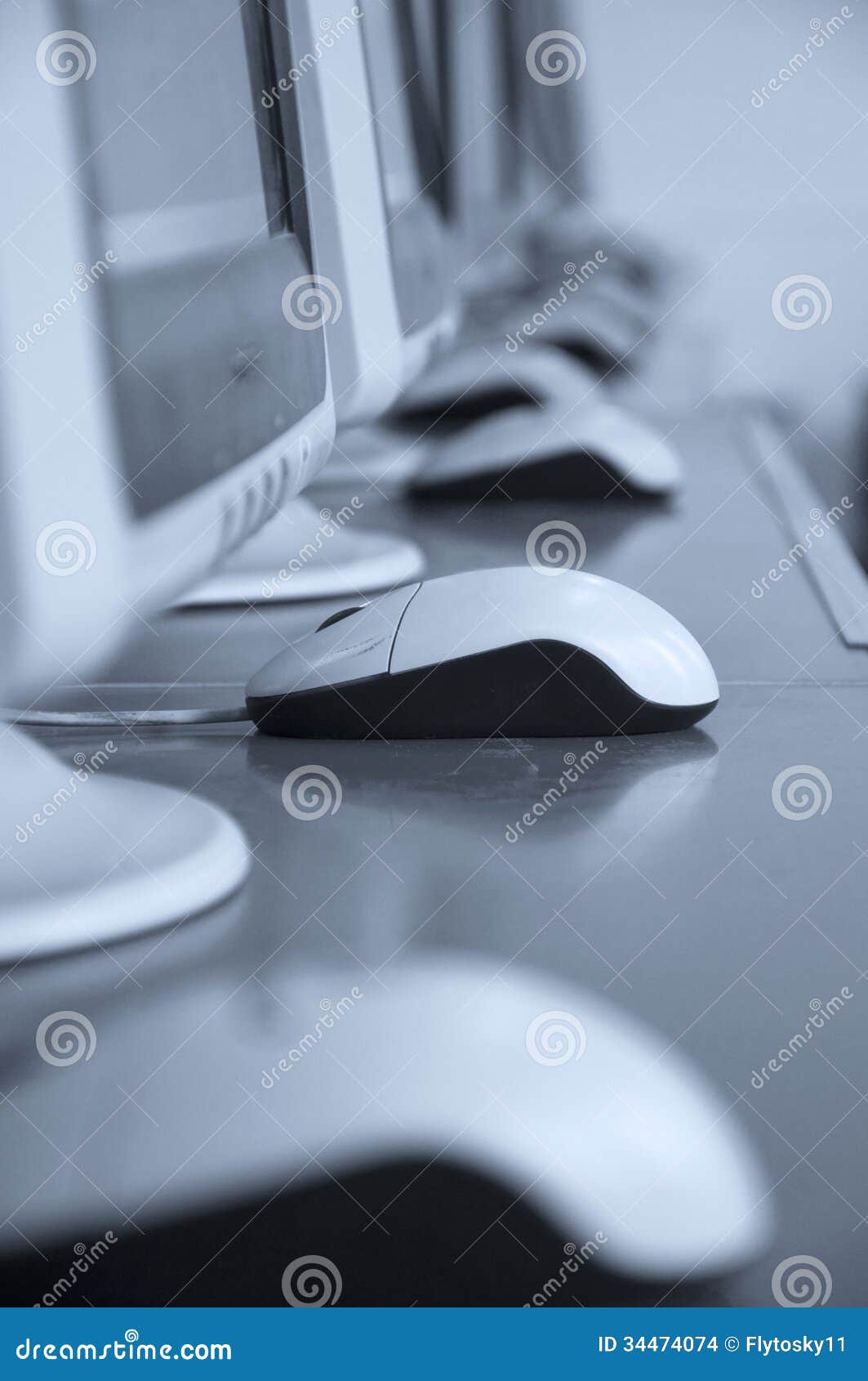 Computer classroom stock photo. Image of blue, classmates - 34474074