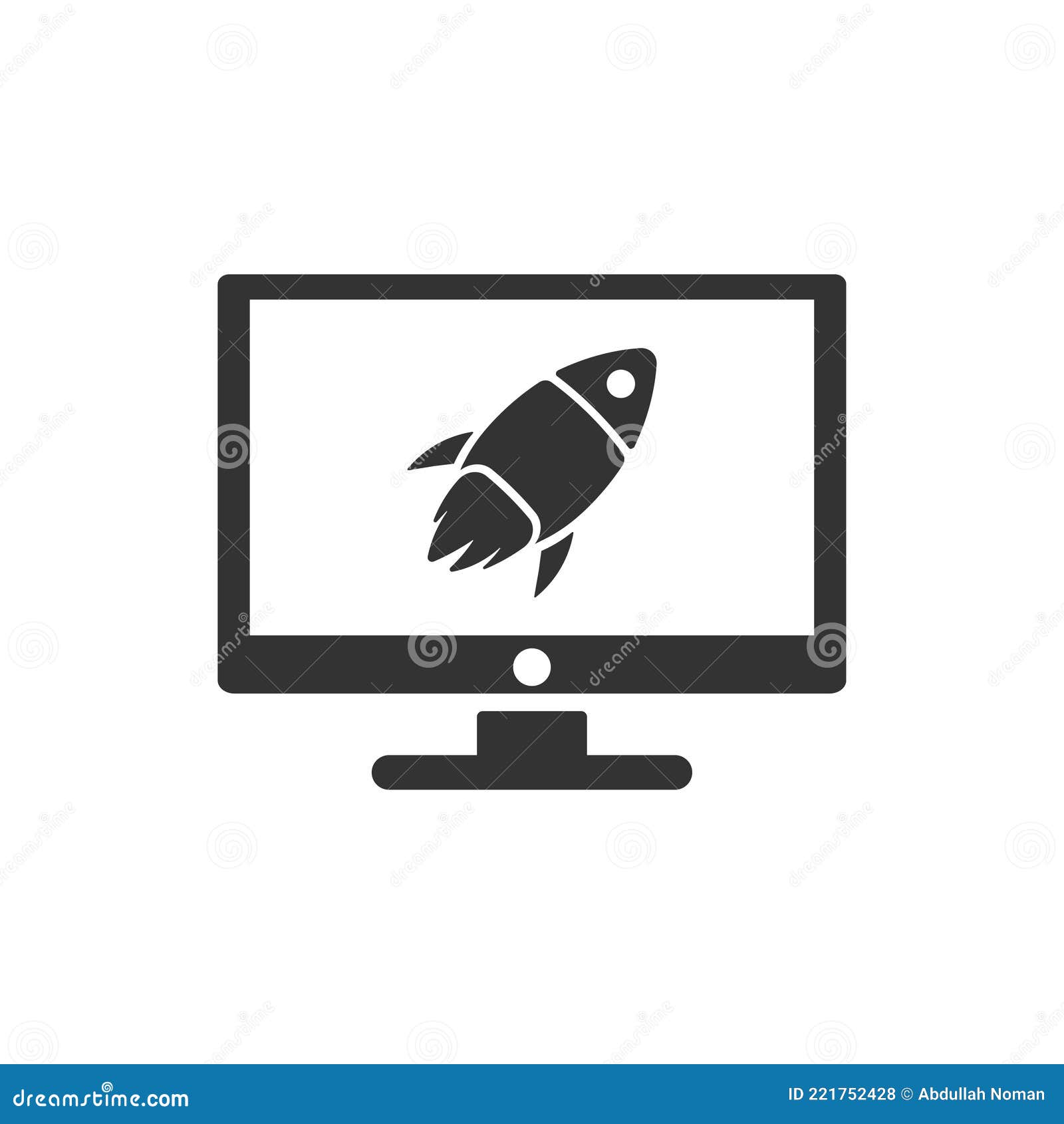 Computer clean up icon stock vector. Illustration of circle - 221752428