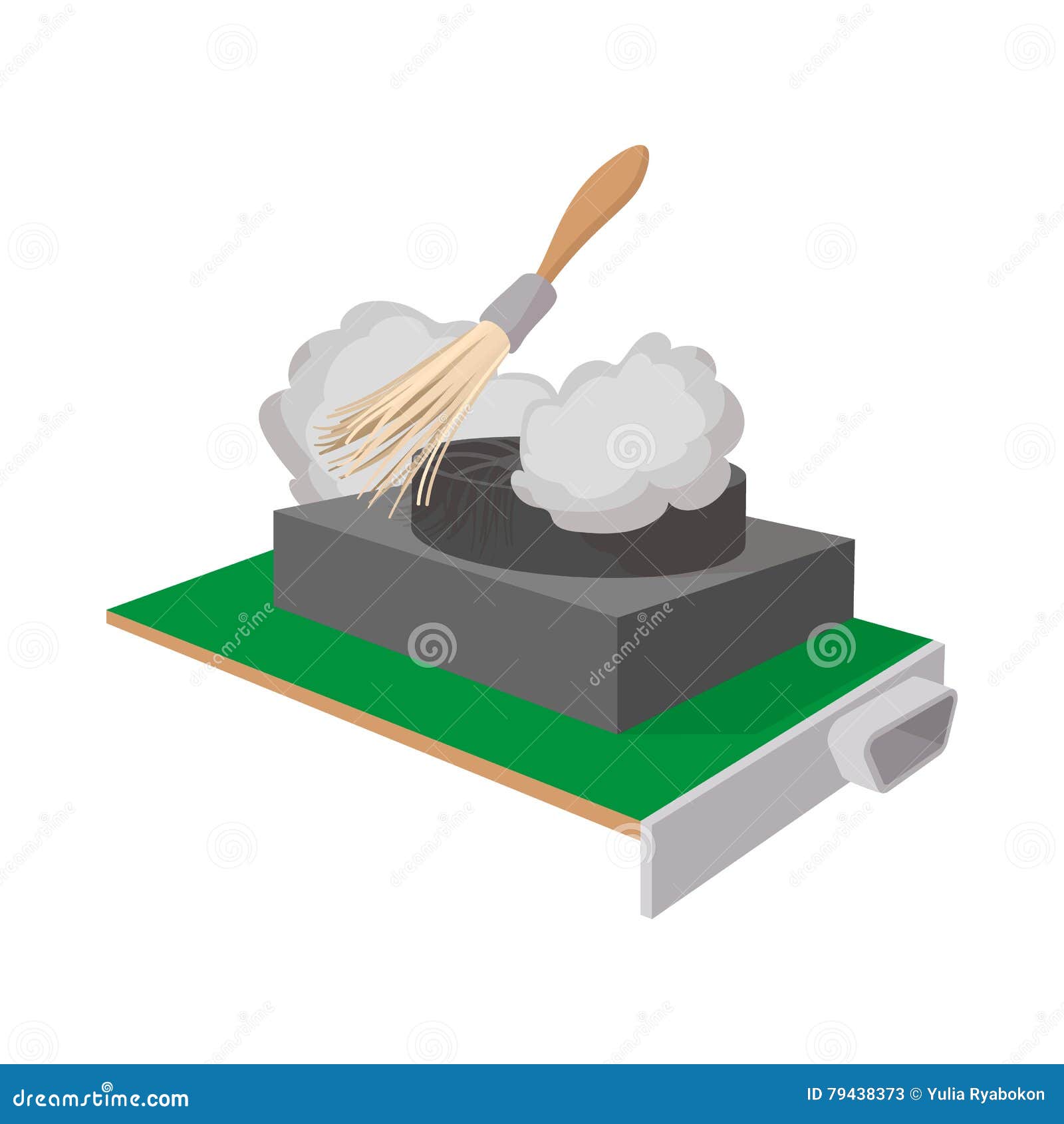 Computer Cleaning Icon, Cartoon Style Stock Vector - Illustration of ...