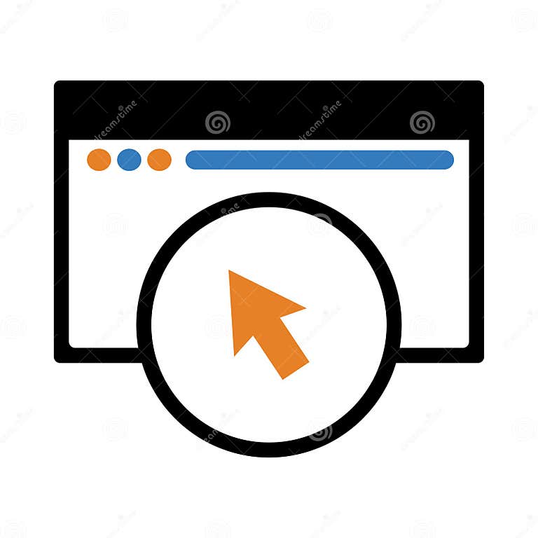 Computer, Click, Web, Browser, Browser Click Icon Stock Vector ...