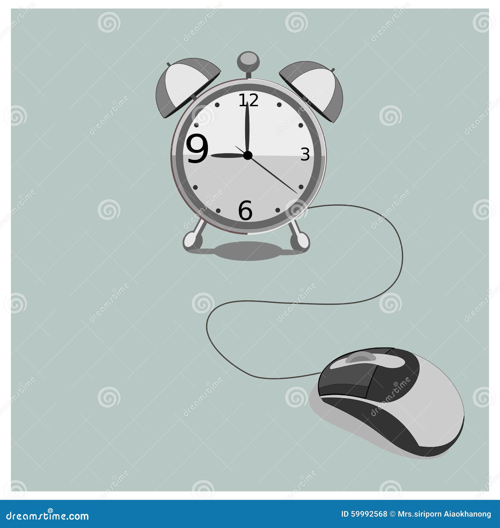 Computer Clocks Concept stock vector. Illustration of clocks - 59992568