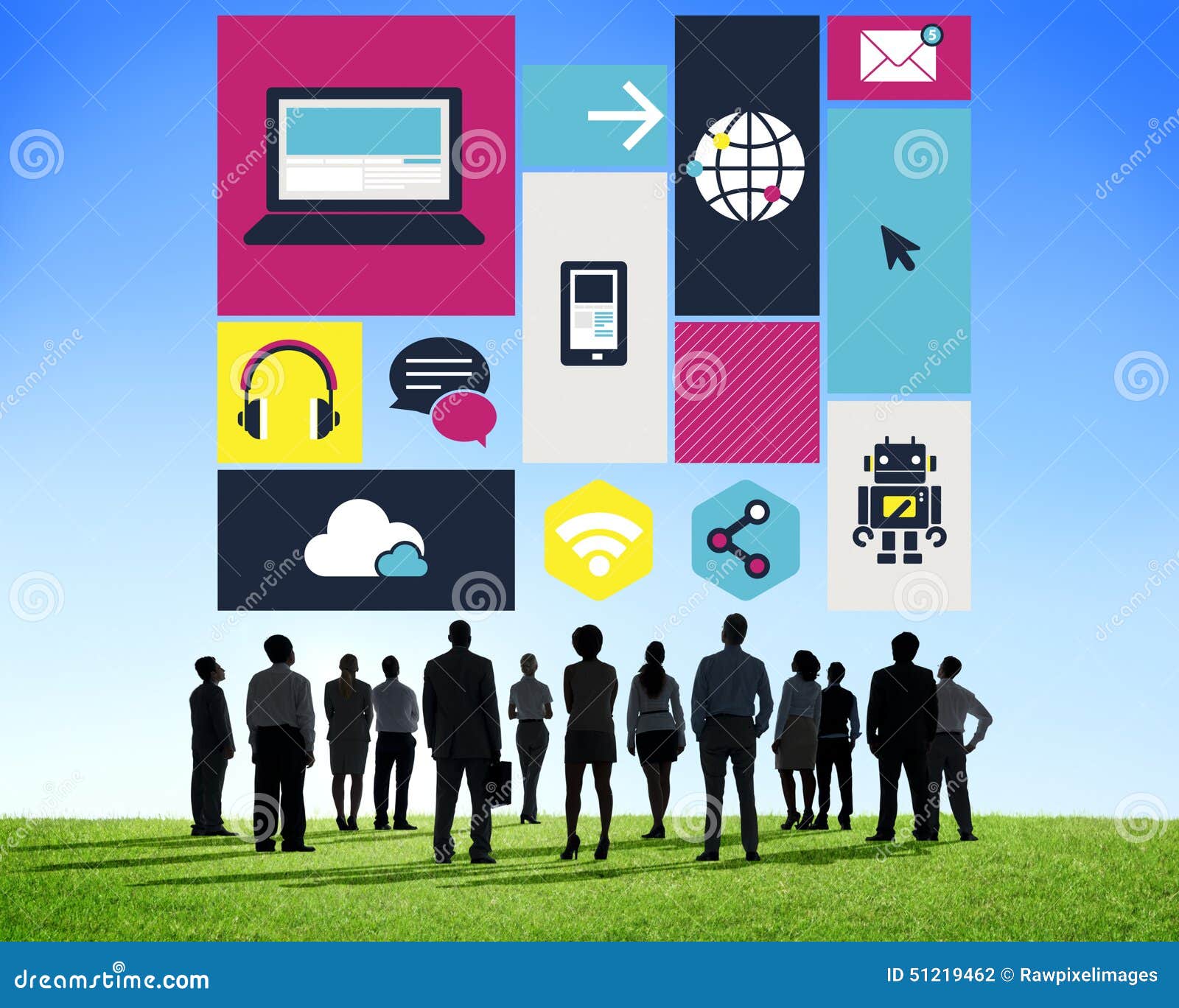 Computer Cloud Computing Storage Media Digital Concept Stock ...