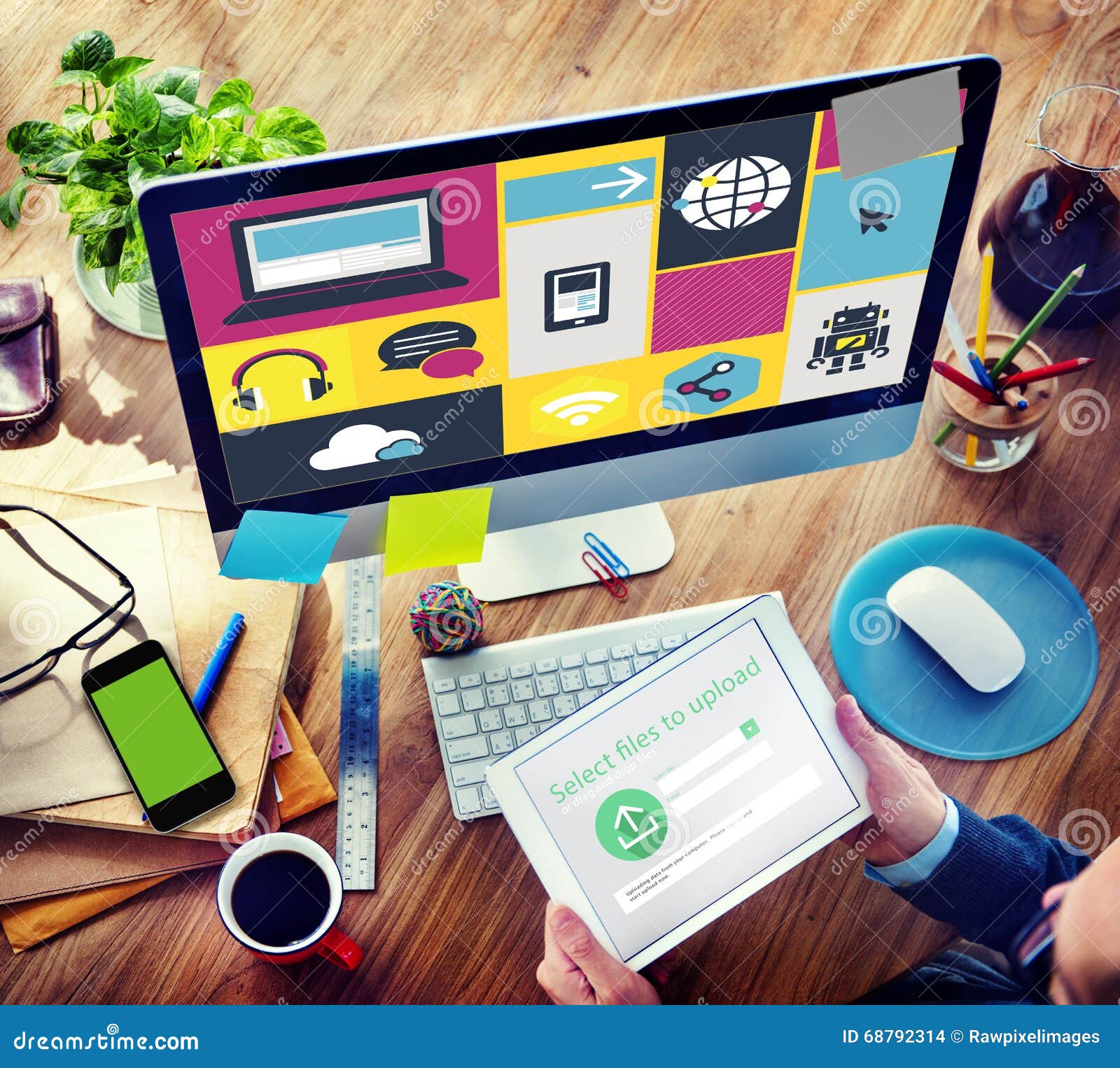 Computer Cloud Computing Storage Media Digital Concept Stock Photo ...