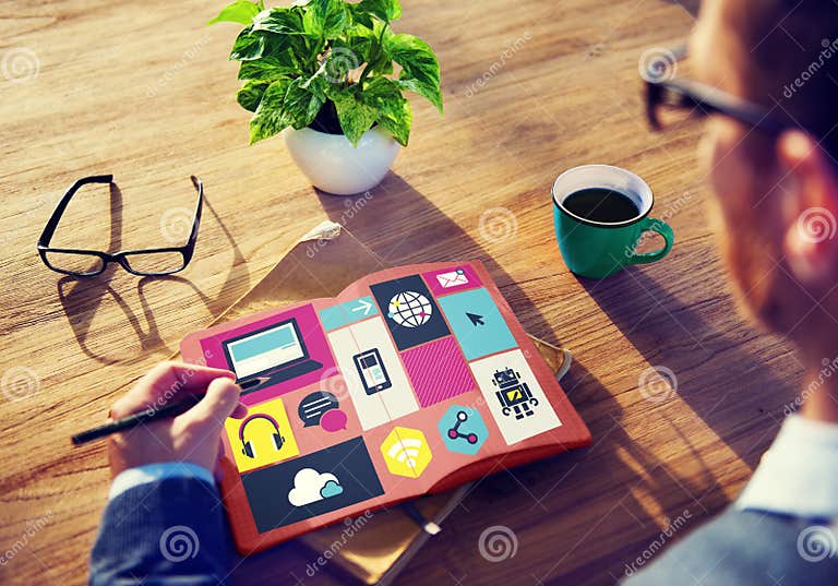 Computer Cloud Computing Storage Media Digital Concept Stock Image ...