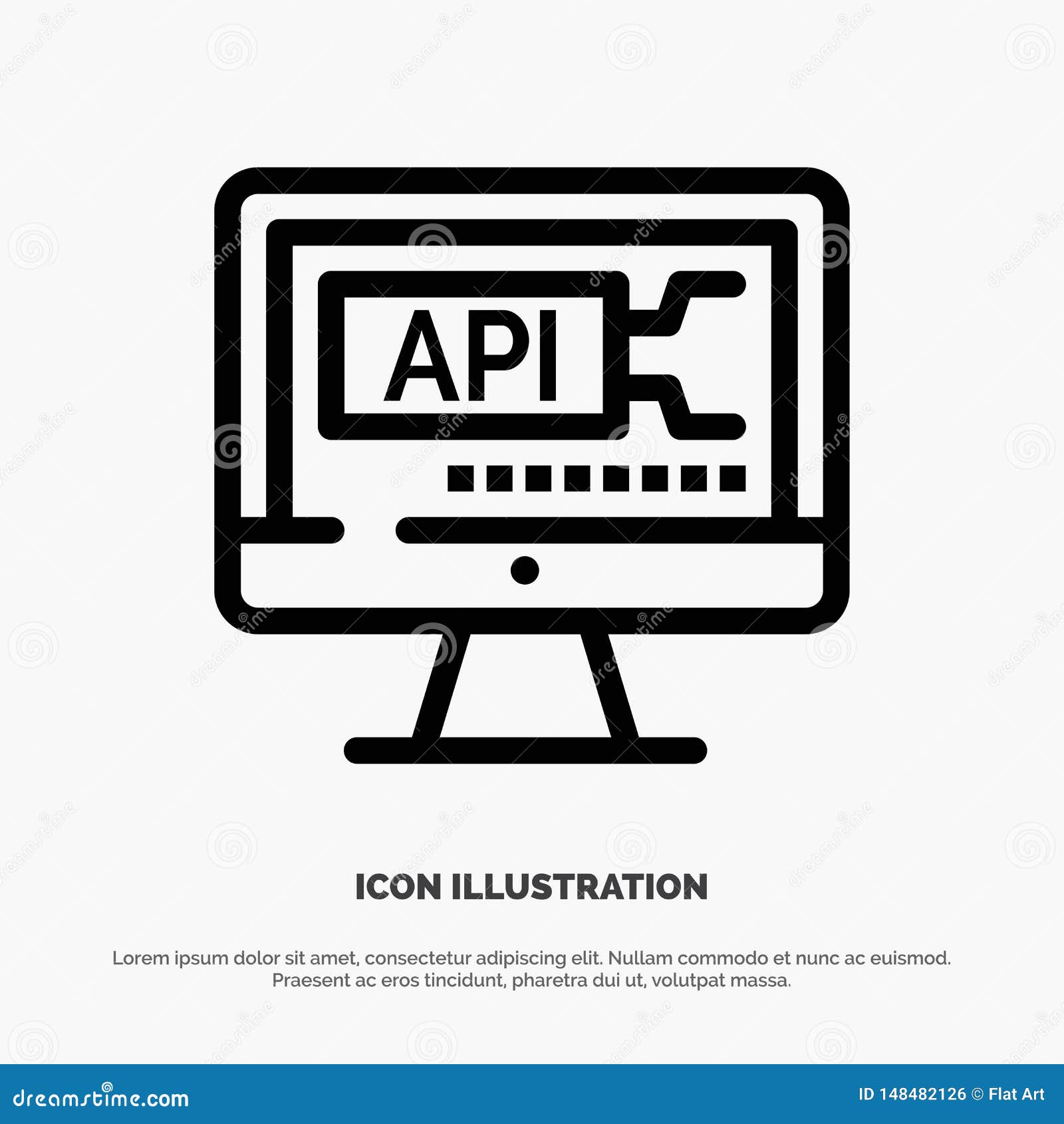 Computer, Code, Coding, Education Vector Line Icon Stock Vector - Illustration of company, sale ...
