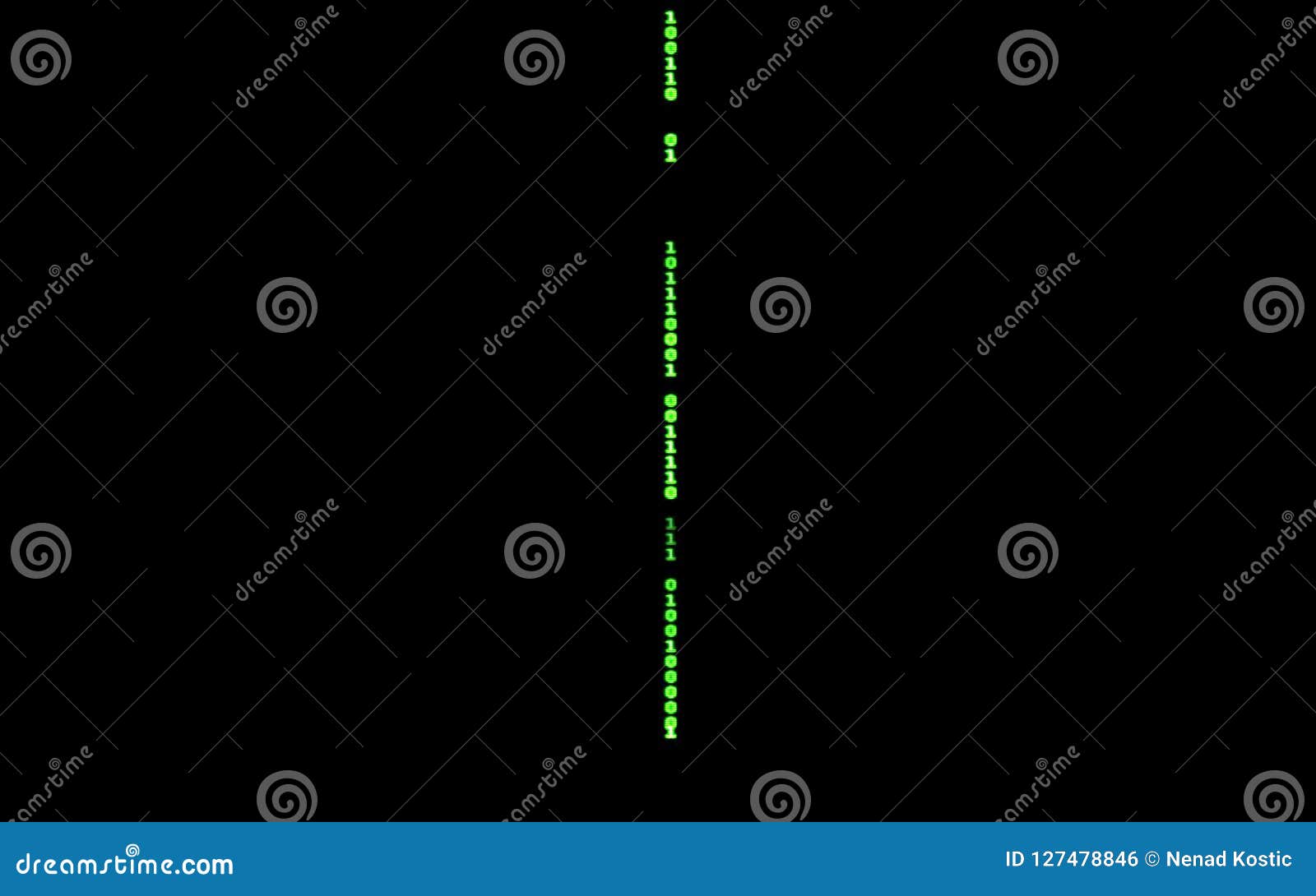 Computer Code Falling Matrix Style. Stock Illustration - Illustration ...