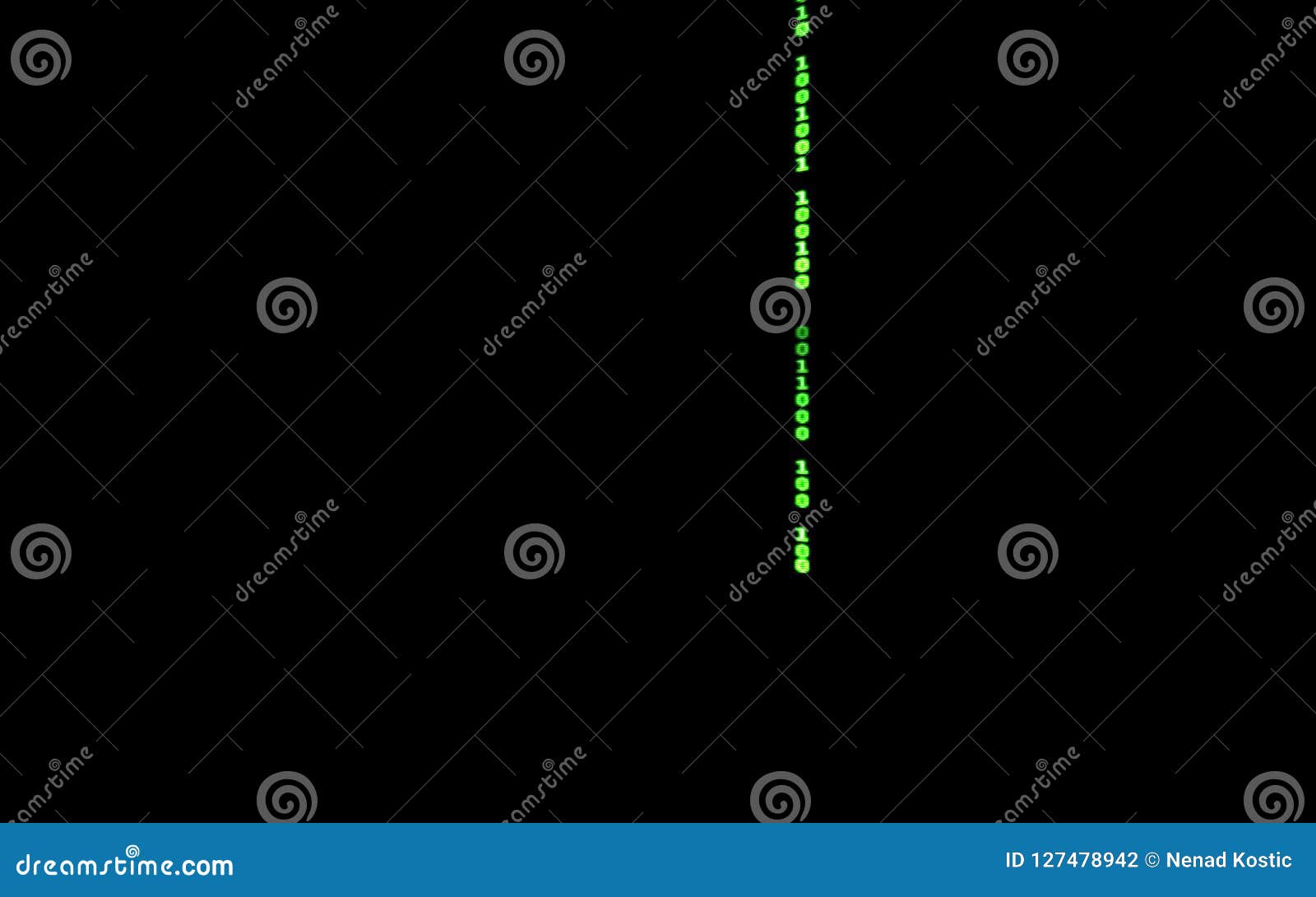 Computer Code Falling Matrix Style. Stock Illustration - Illustration ...