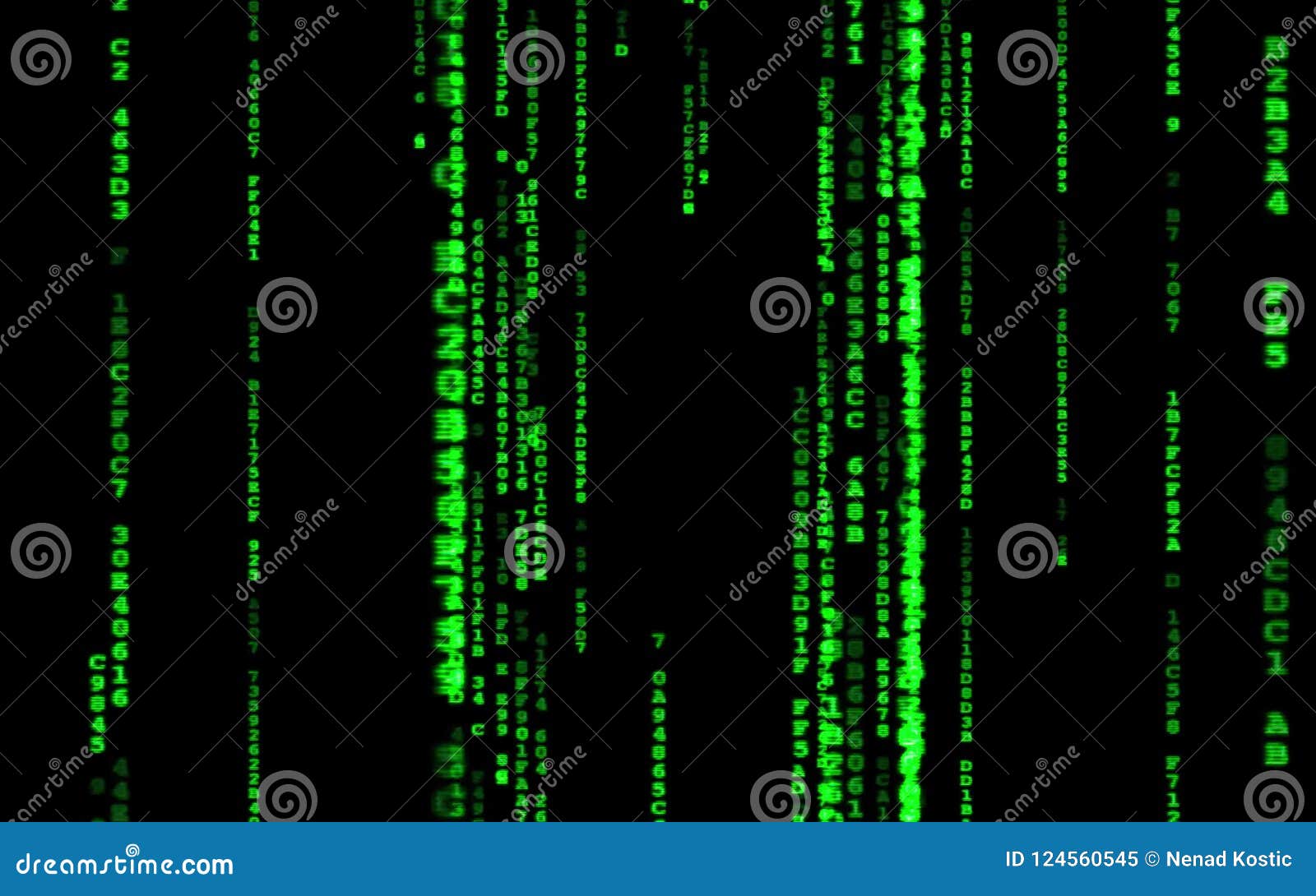 Computer Code Falling Matrix Style. Stock Video - Video of global ...