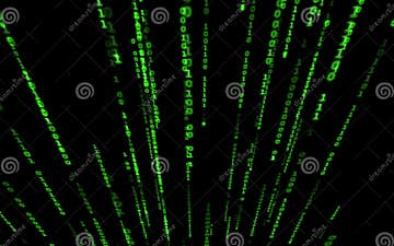 Computer Code Falling Matrix Style. Stock Illustration - Illustration ...