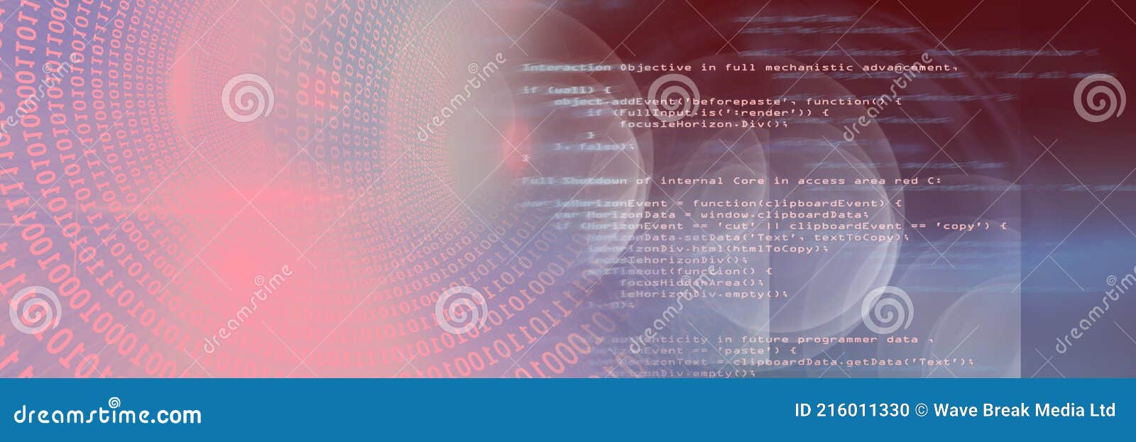 Computer Code Funnel and Data Processing Against Gradient Background, Program Coding Concept ...