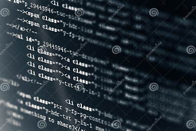 Computer Code HTML stock image. Image of language, symbol - 16331129