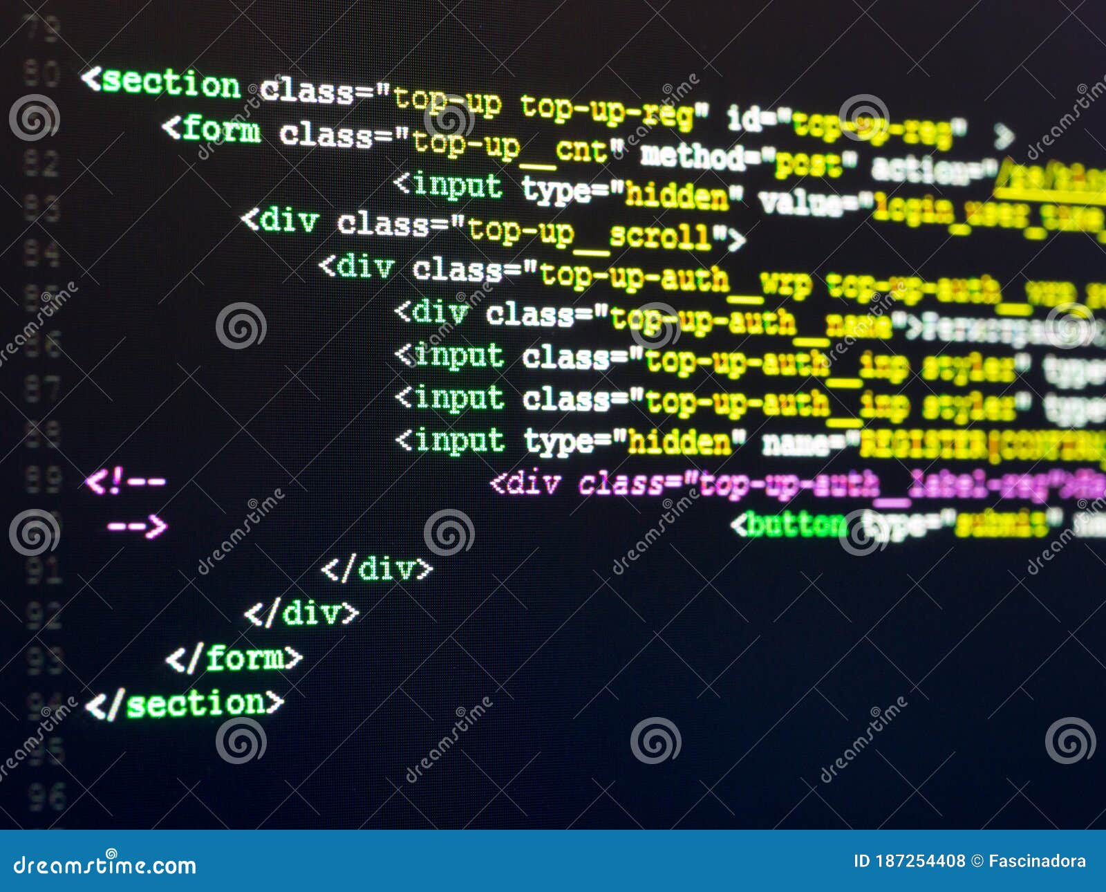 Computer Code HTML stock photo. Image of black, engineering - 187254408 Computer Code HTML stock photo. Image of black, engineering - 187254408