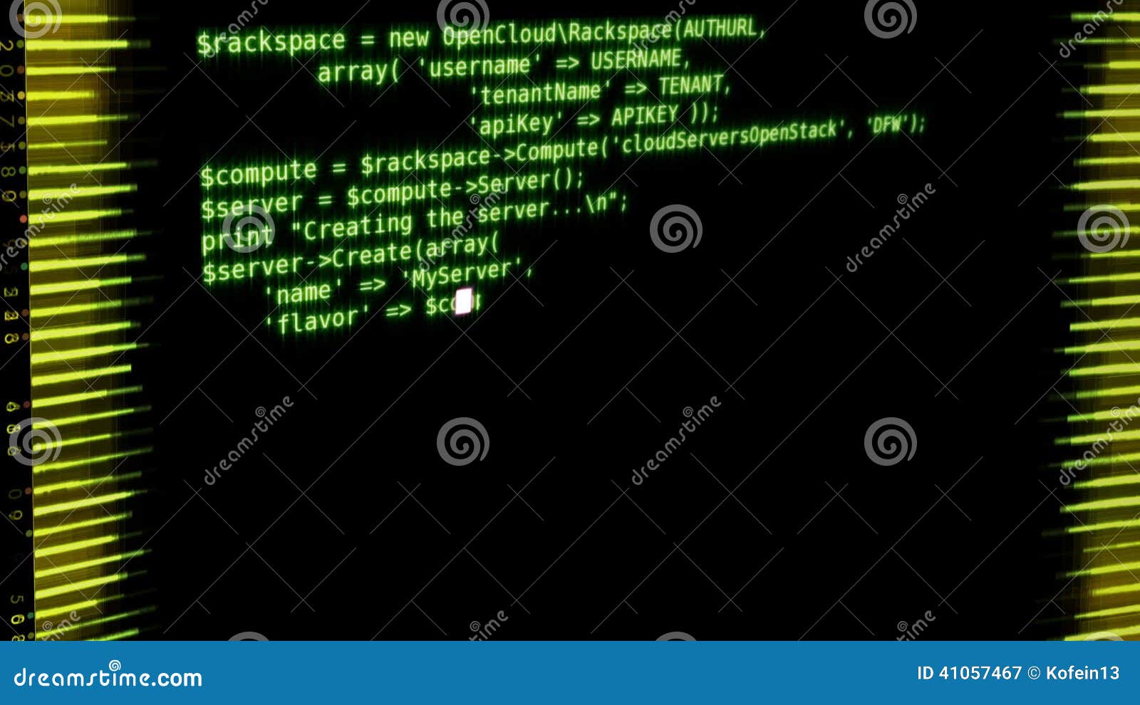 Computer Code stock video. Video of color, matte, abstract - 41057467