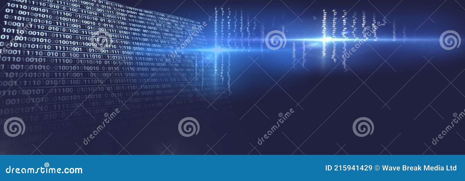 Computer Code Processing Over Blue Background Technology Programming And Computer Coding