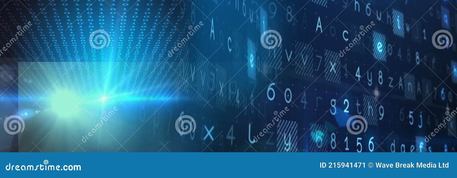 Computer Code Processing Over Blue Background, Technology, Programming ...