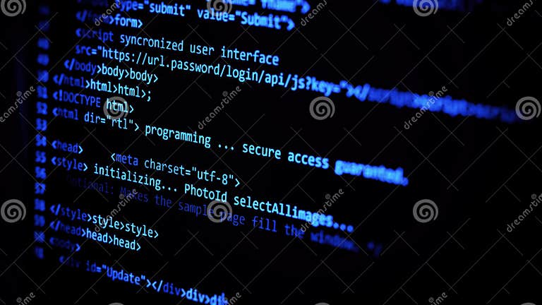 Computer Code Programming Coding Process Stock Illustration - Illustration of coding, webpage ...